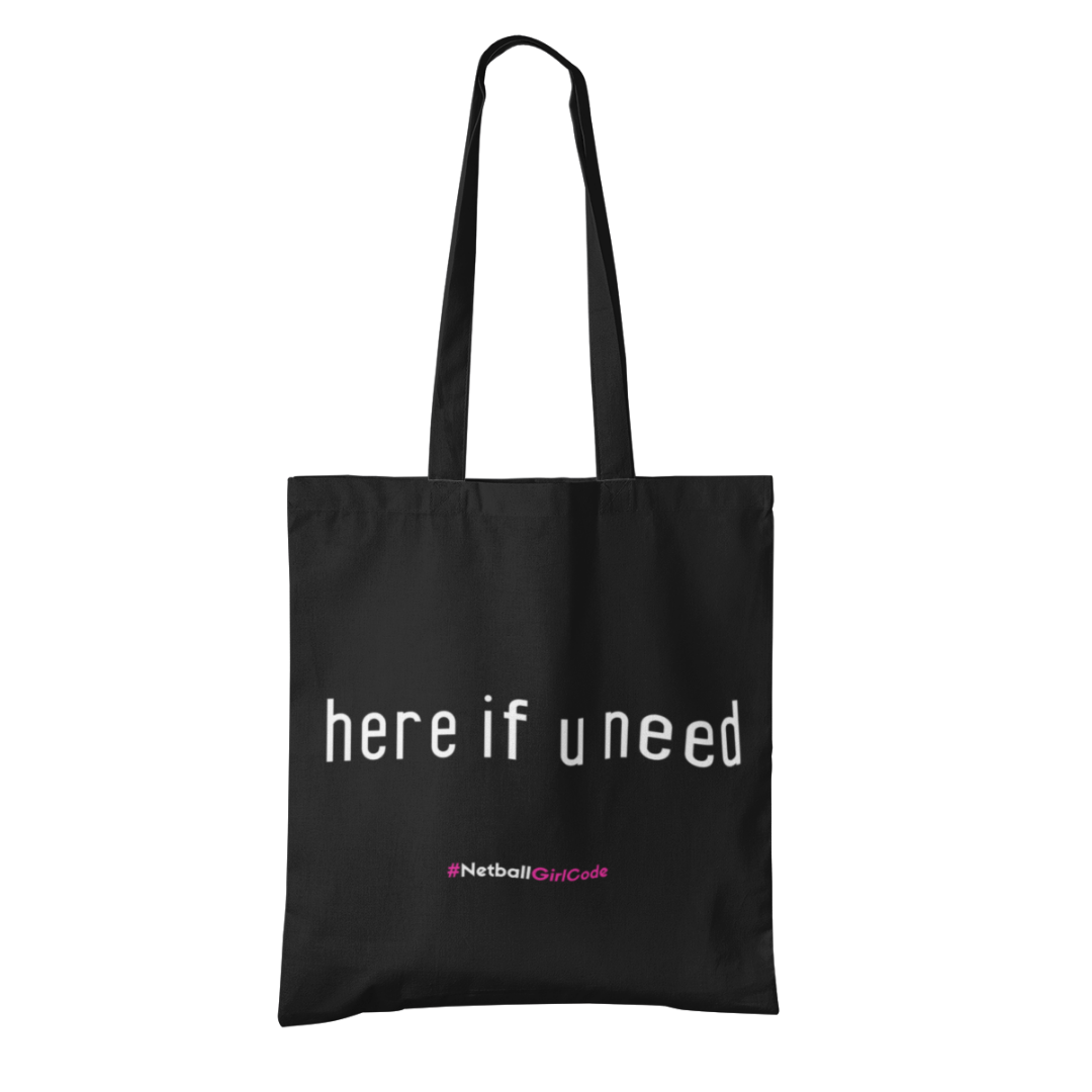 'Here if U Need' Shoulder Tote Bag I Netball Gifts & Clothing