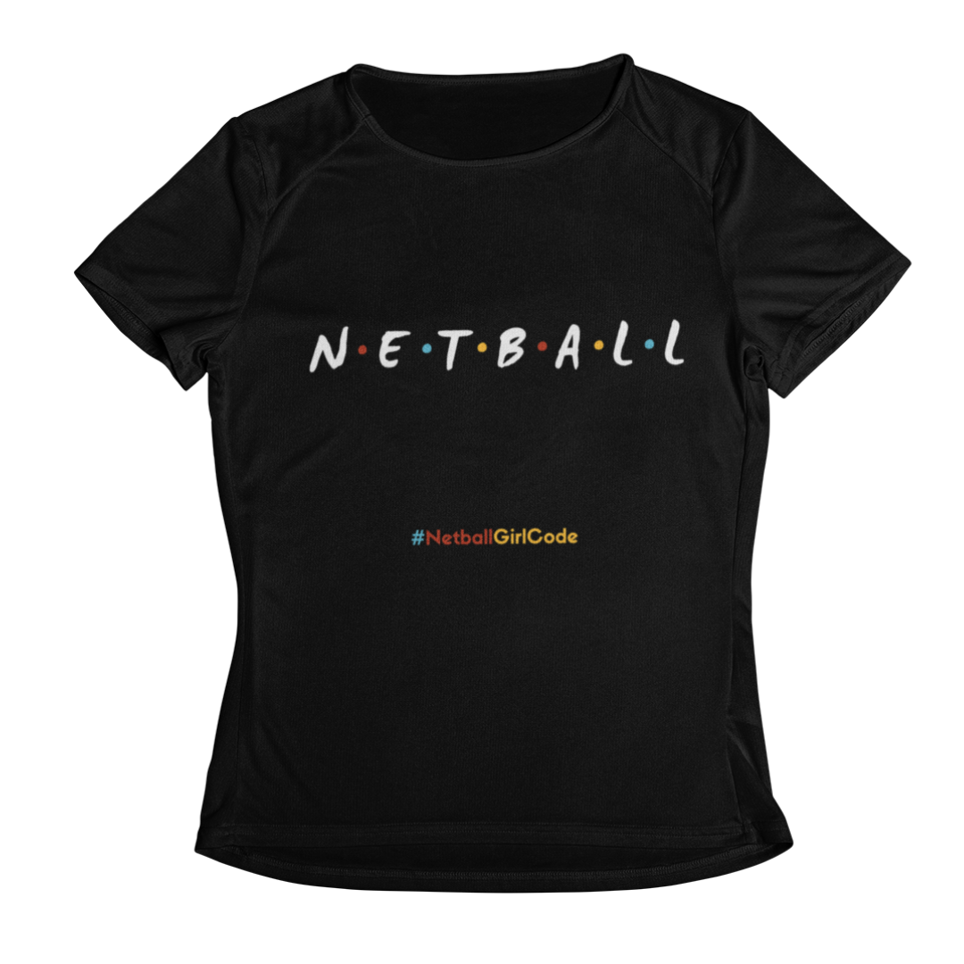 'Netball Friends' Netball Fitness T-Shirt Top for Girls I Netball Gifts ...