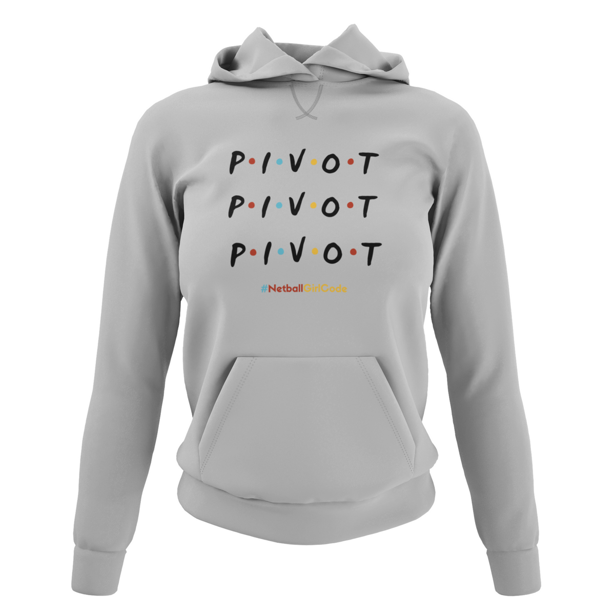 'Pivot Pivot Pivot' Netball College Hoodie for Women Girls I Netball ...