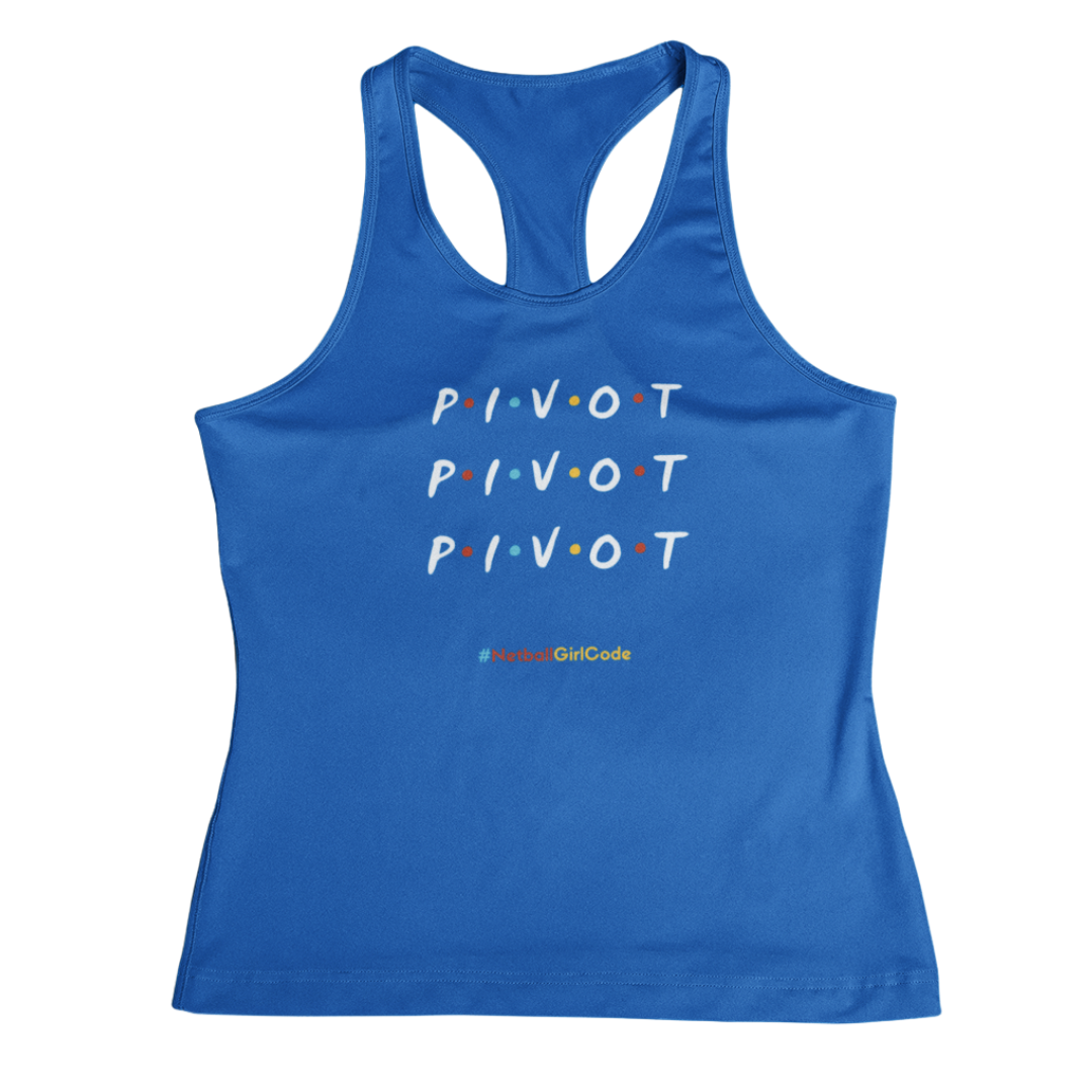 'Pivot Pivot Pivot' Netball Fitness Top for Junior Girl I Netball Gifts ...